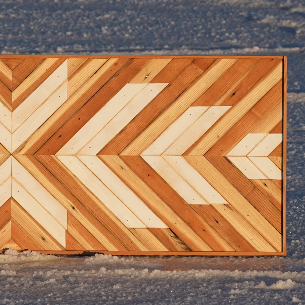 Large White & Redwood - 48 x 18 in. – RAW Restorations